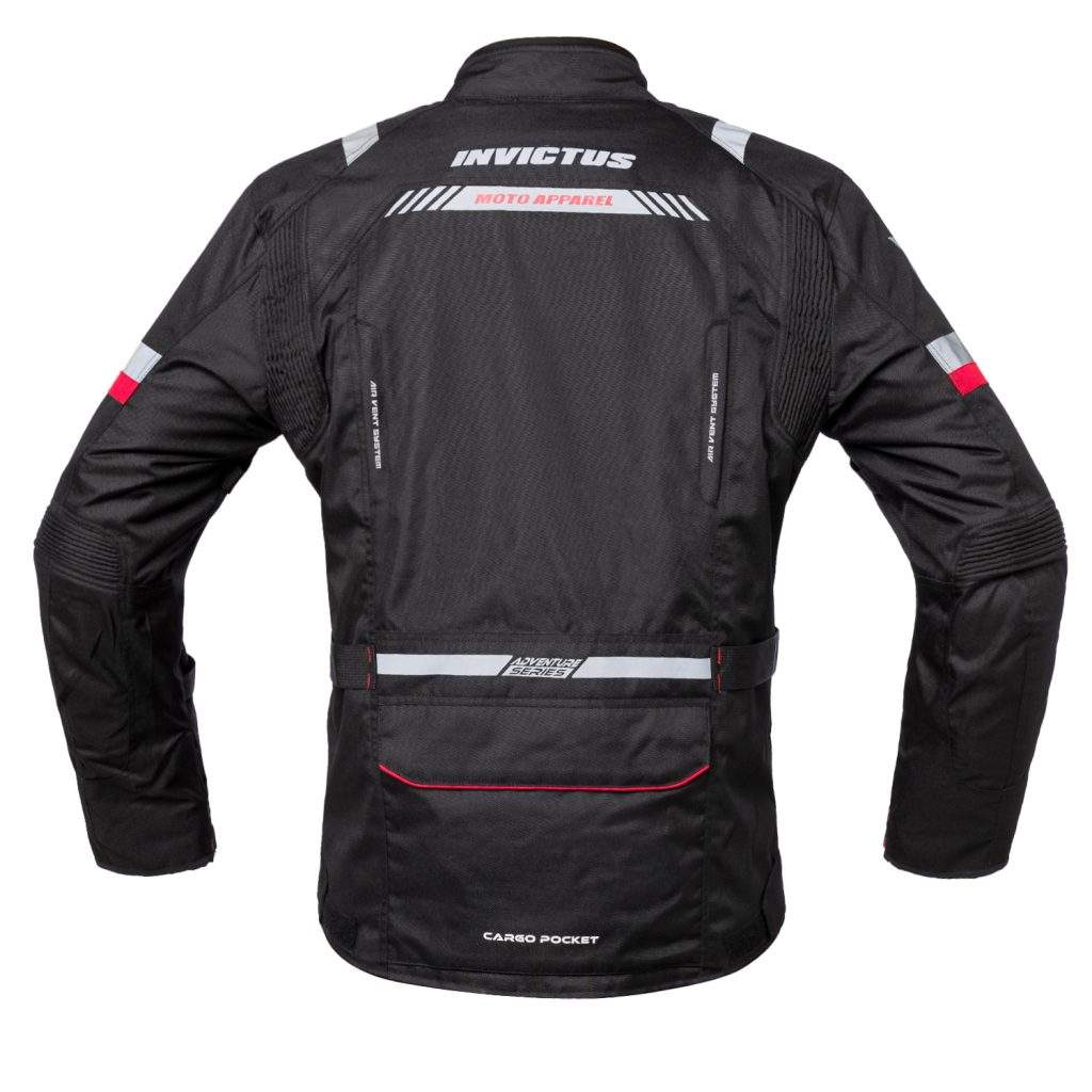 Invictus Heracles: Chaqueta de moto de cordura tricapa roja